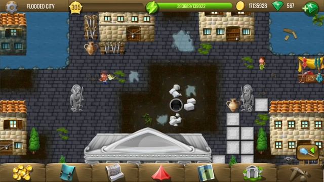 Затопенный город - Flooded City - #2 Посейдон - Diggy's Adventure