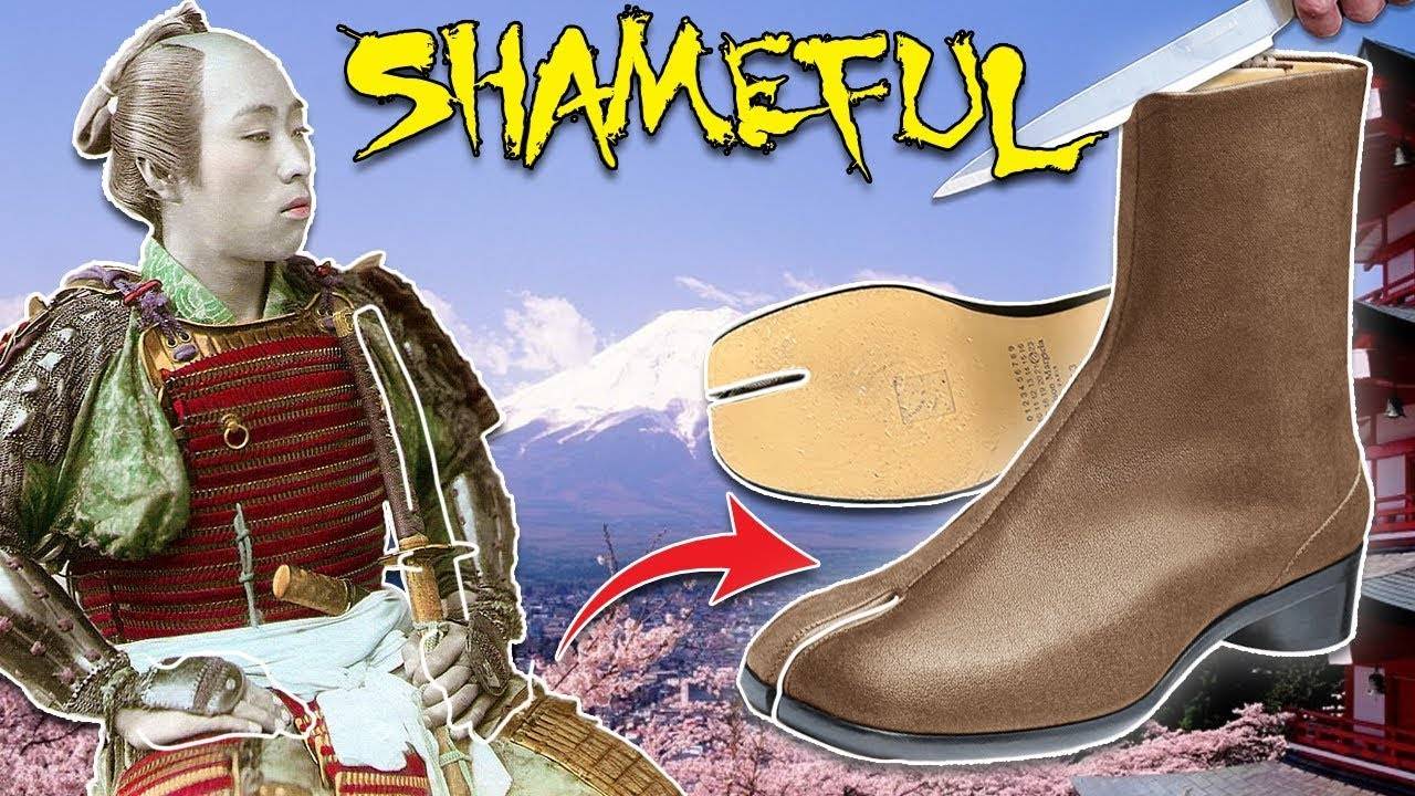 Японские ботинки с раздвоенным носком - Таби