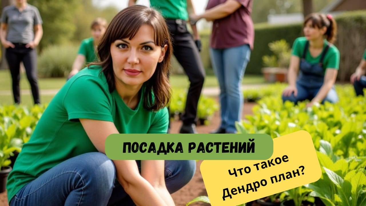 Посадка растений. Дендро план!
