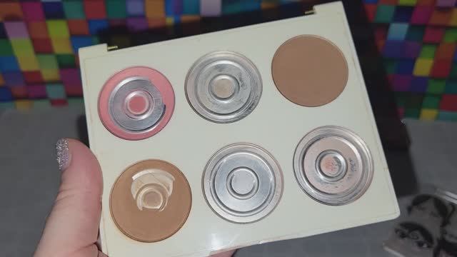 Косметика для лица, затертая до дыр.