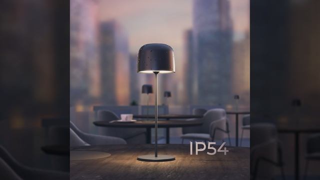 Серия уличных настольных ламп (black)