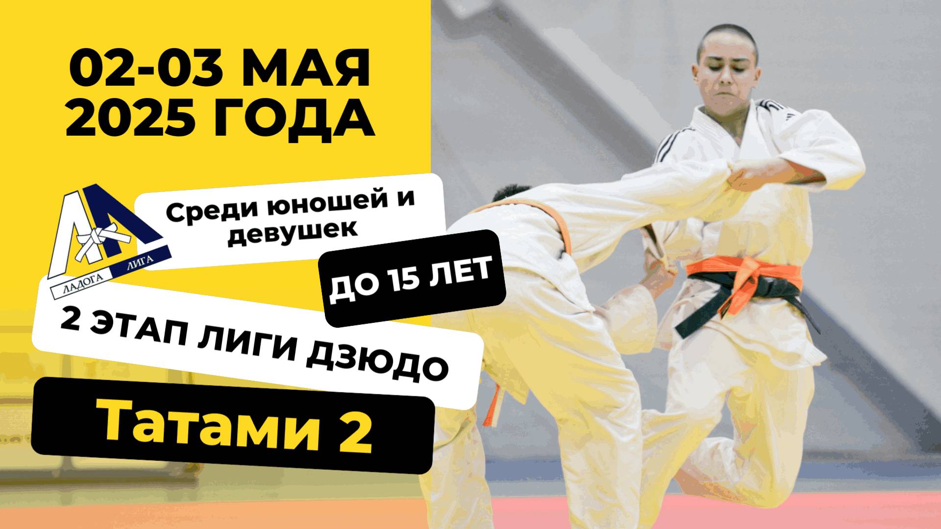 Т-2 II Этап Лига Дзюдо «ЛАДОГА» до 15 лет