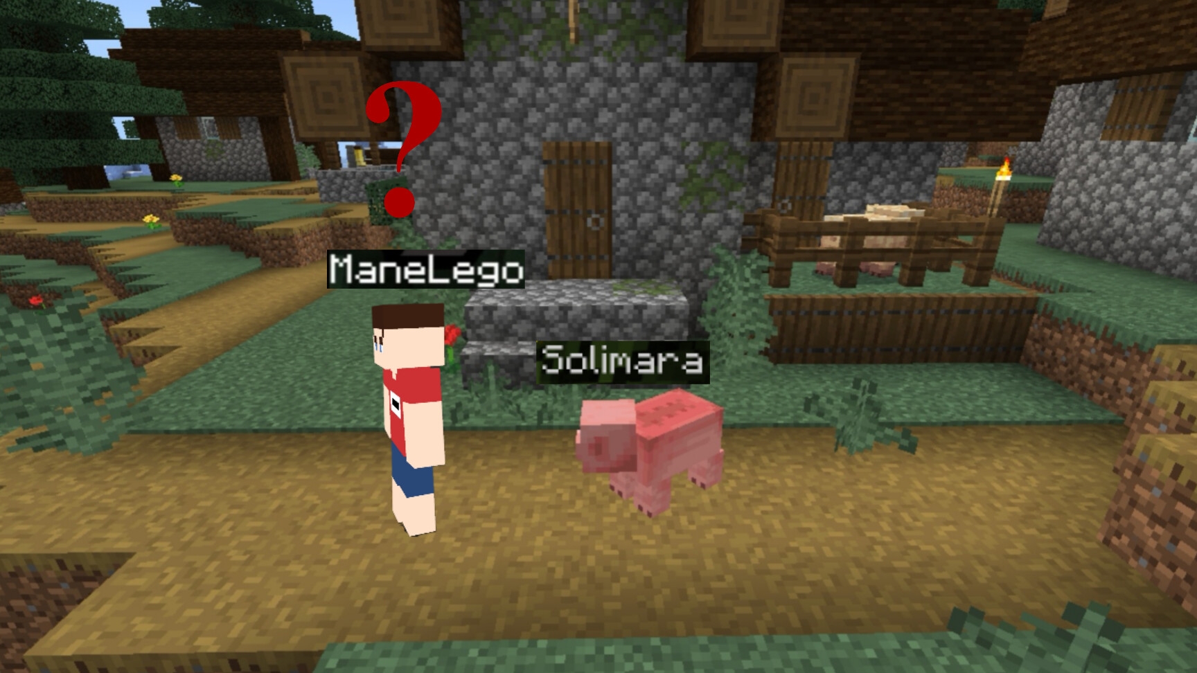 Майнкрафт но прятки с другом превращая в мобов | ManeLego minecraft