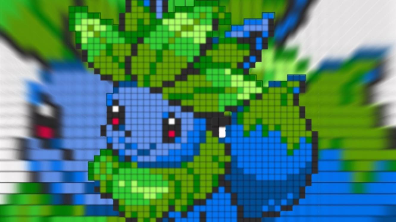 Покемон по клеточкам.