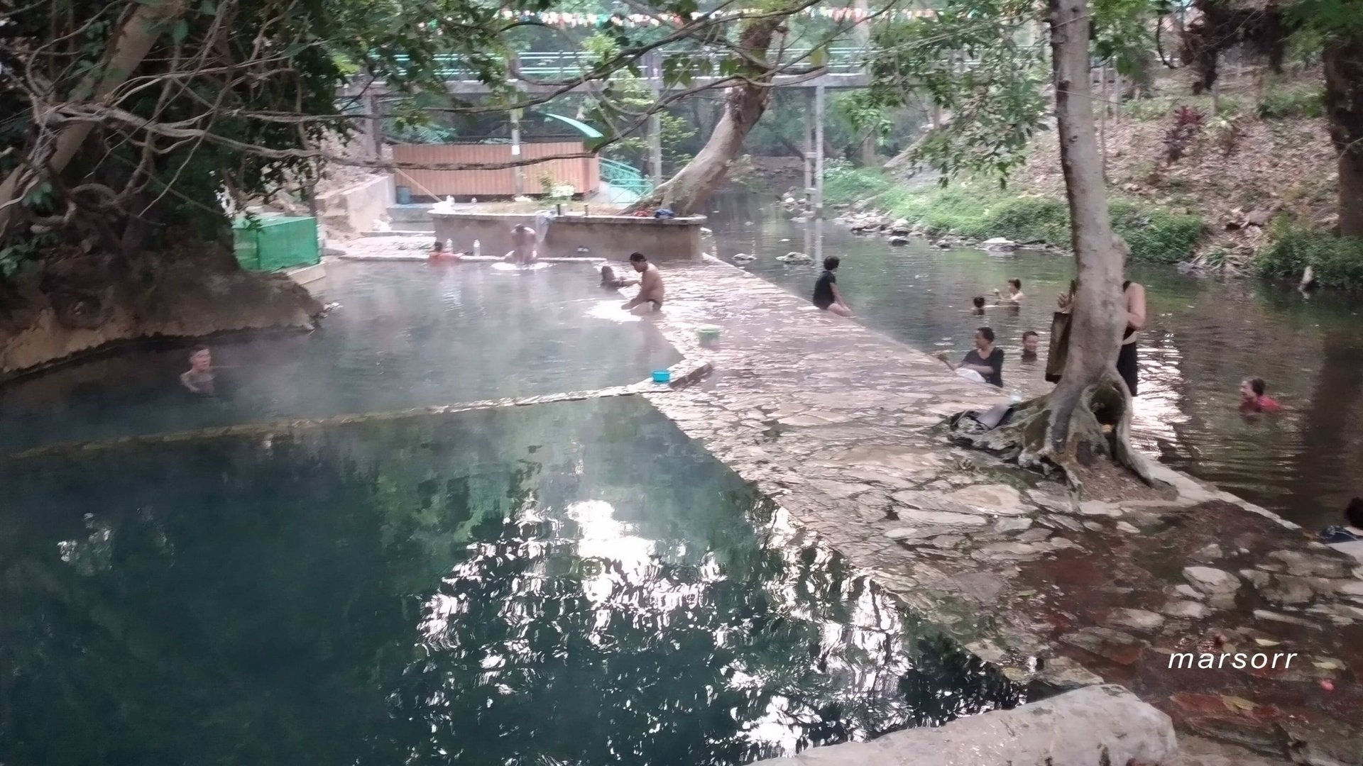 просто горячие ванны ч.2 вечер น้ำพุร้อนหินดาด hot spring канчанабури กาญจนบุรี kanchanaburi