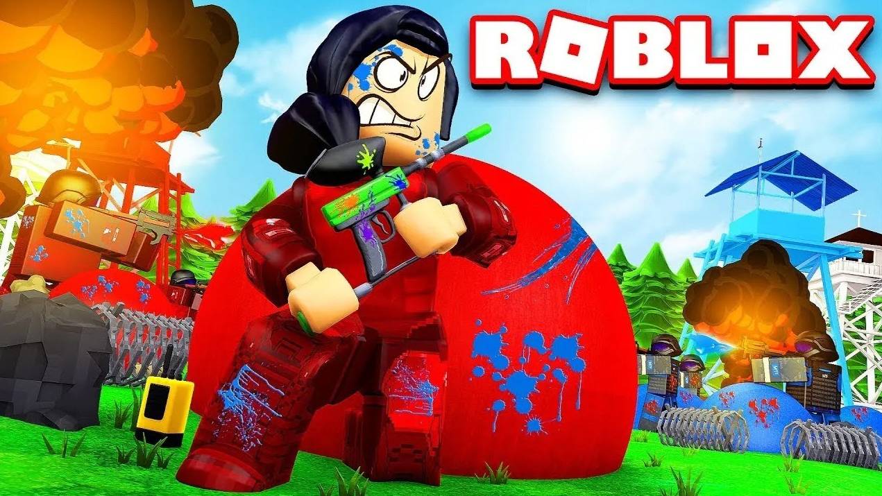 КРАСНЫЙ ПРОТИВ СИНЕГО - БОЛЬШОЙ пейнтбол