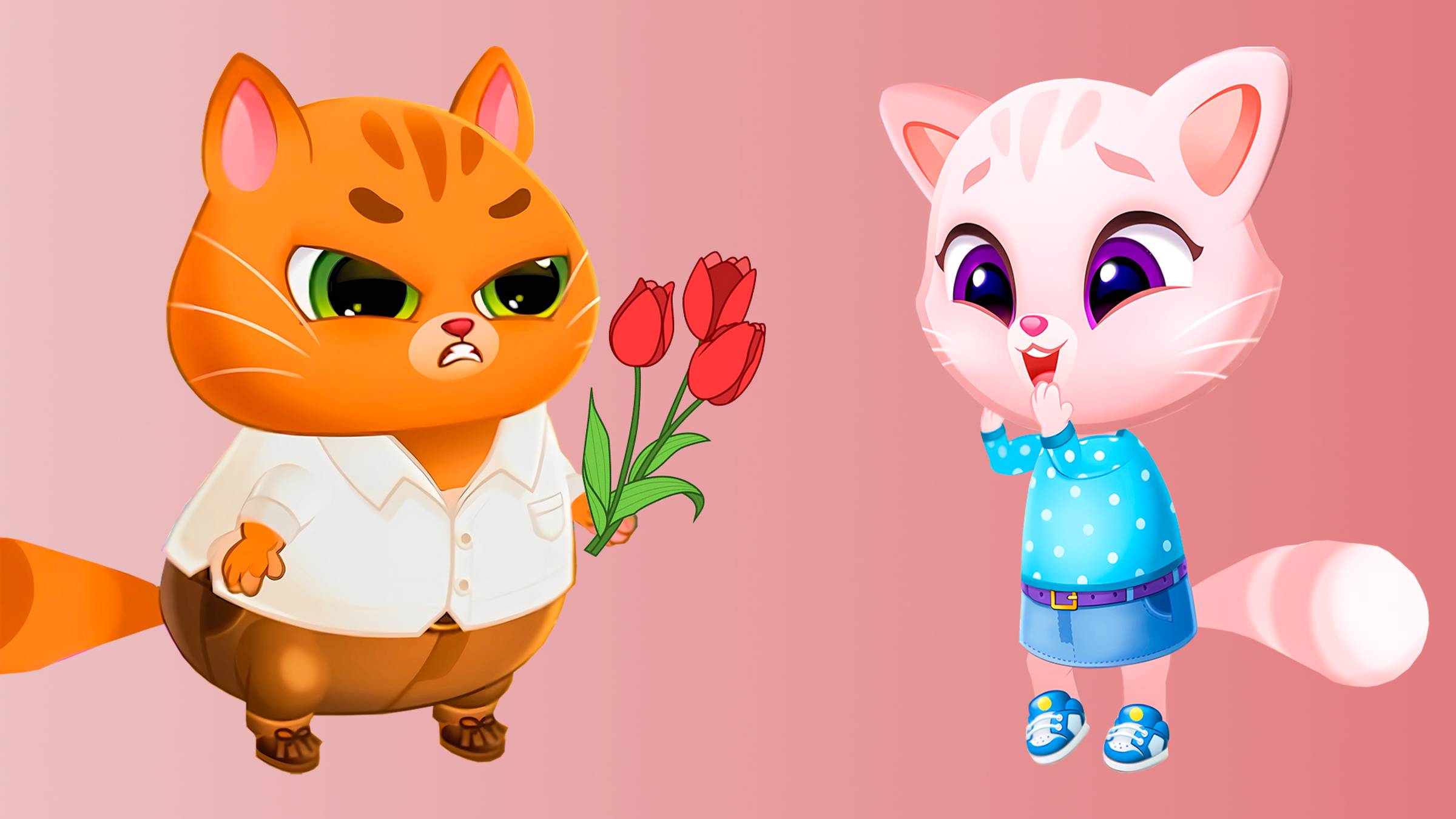 Суровый КОТИК БУБУ и МИМИ #9. Примирение котят. Игра Bubbu & Mimmi World на Игрули TV