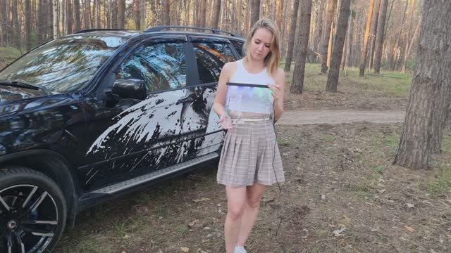 BMW X5 E53, светящийся пост\картина USB RGB