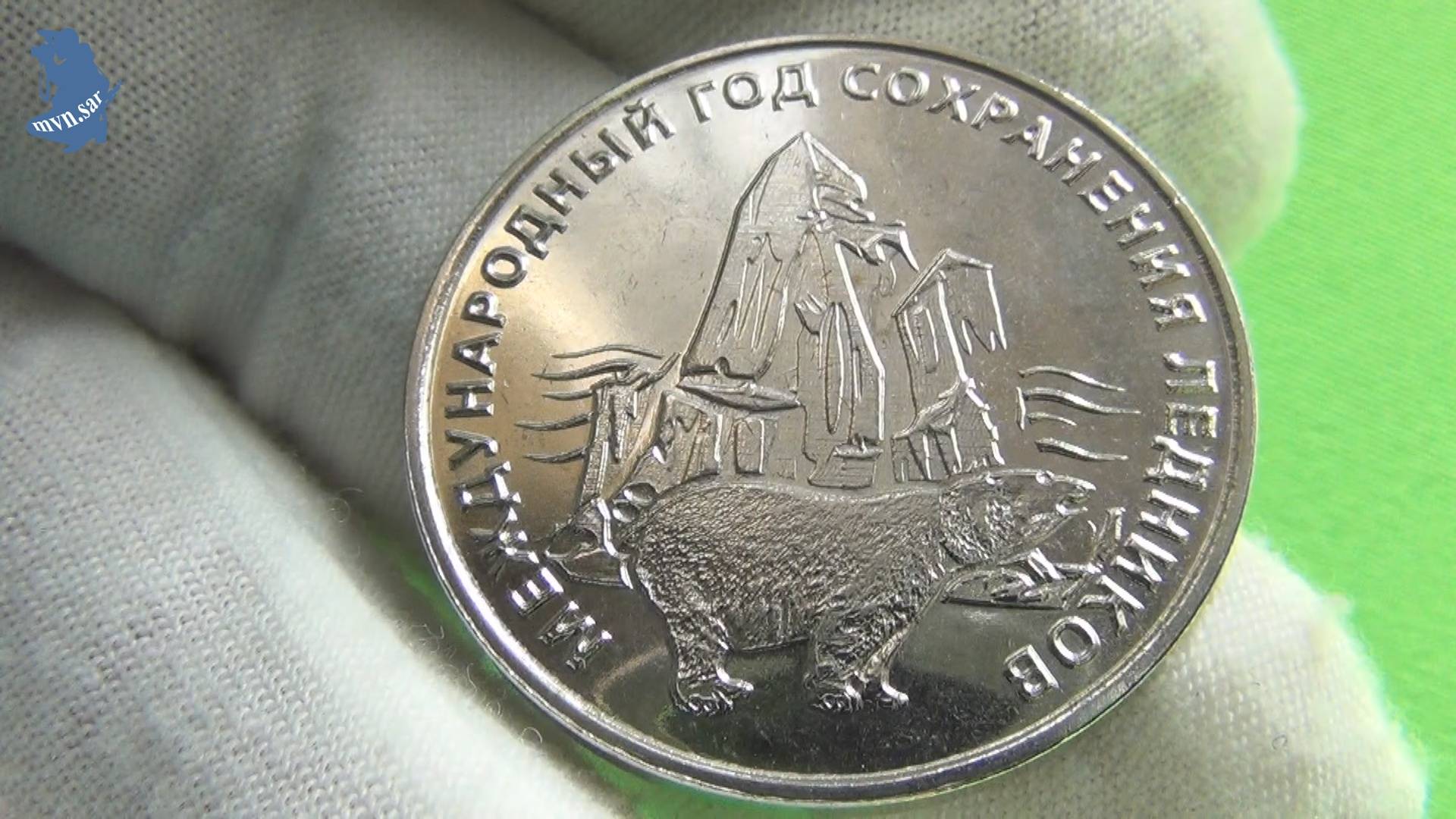 25 рублей 2025 год. Приднестровье Международный год сохранения ледников.#876