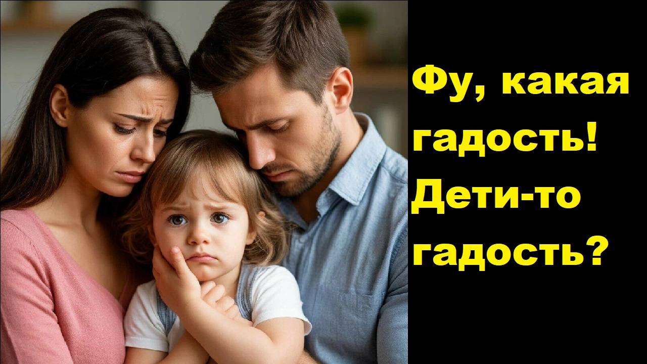 Фу, какая гадость! Дети-то гадость?