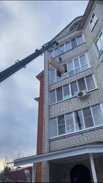 Подъем столешницы краном, вторая часть