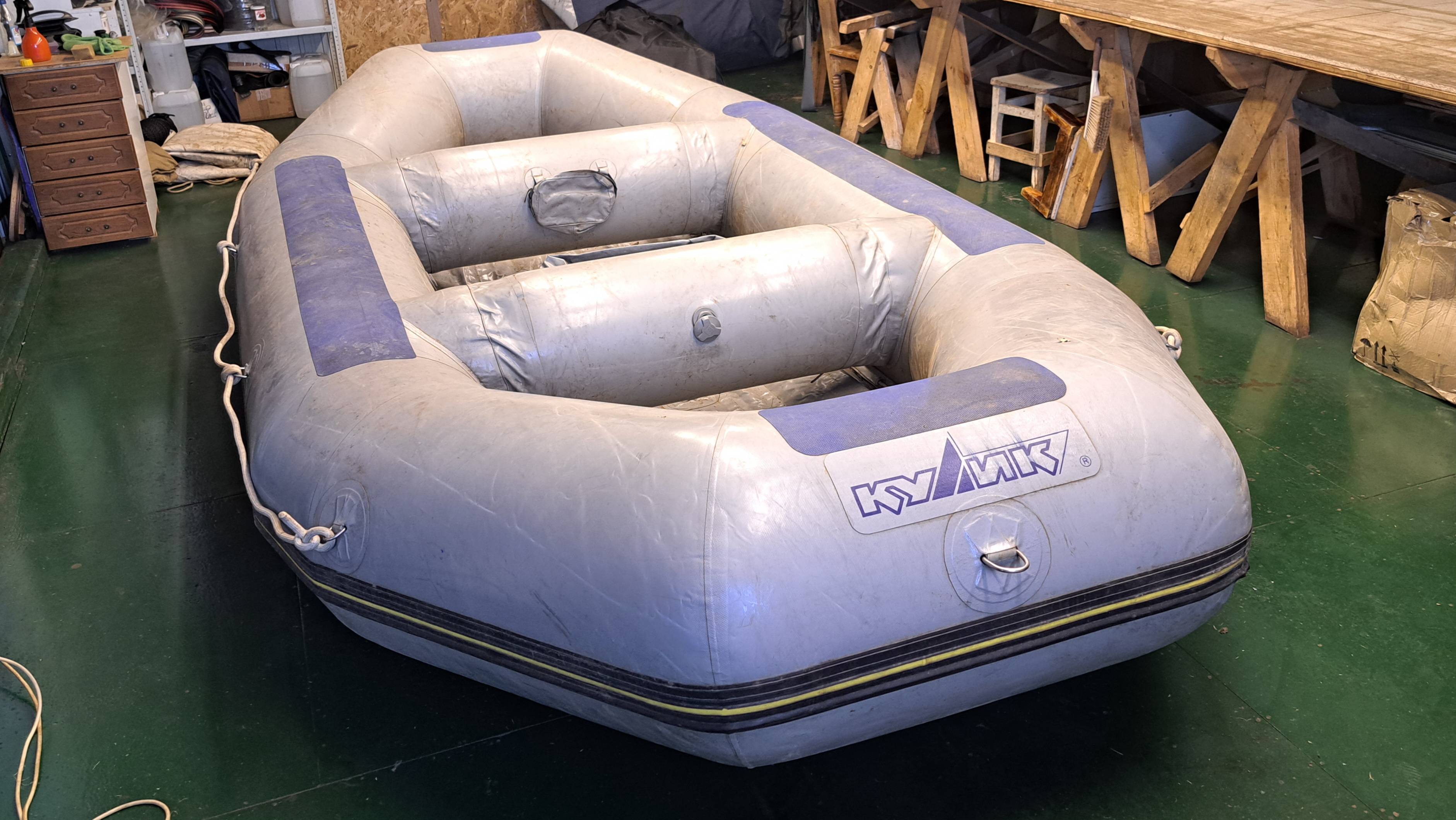 Плот Рафт. Ремонт дна