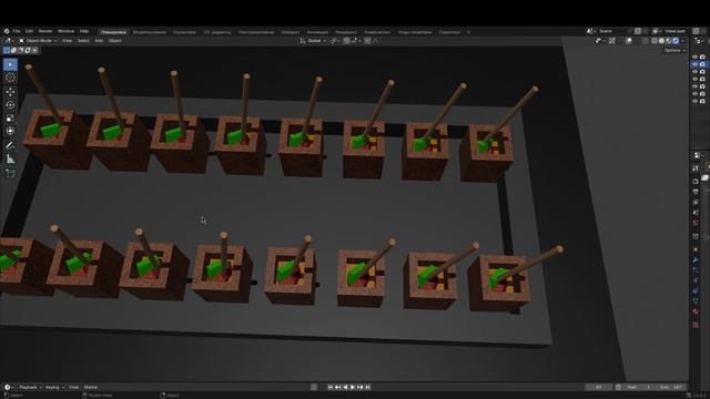 Движущуюся палочки для ролл! | BLENDER