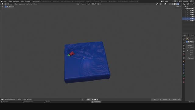 Видео с корабликом Blender