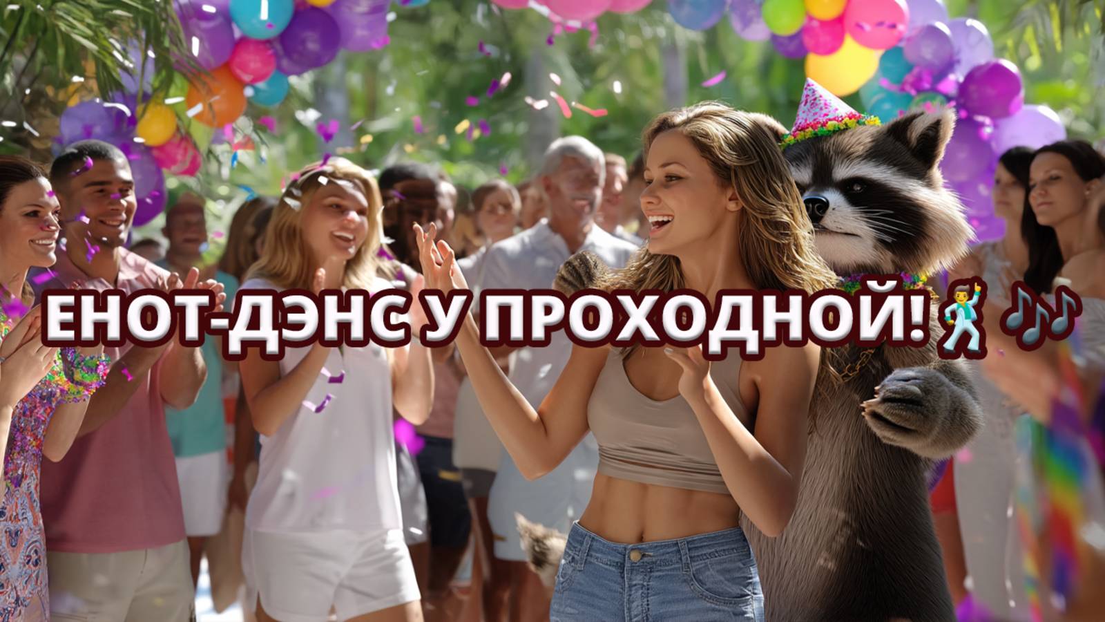 Флешмоб ко Дню Енота 🦝🎉🕺 Пансионат "Шепси"