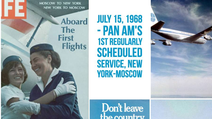 15 июля 1968 года. Boeing 707-320B  в "Шереметьево". Первый рейс, связавший США и Советский Союз.