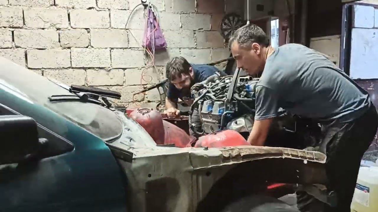 Drift BMW E36. Серия 2. Примерка двигателя и коробки