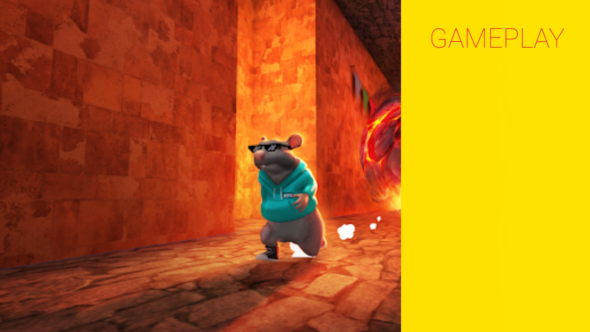 Gameplay of Obby Escape: Prison Rat Dance