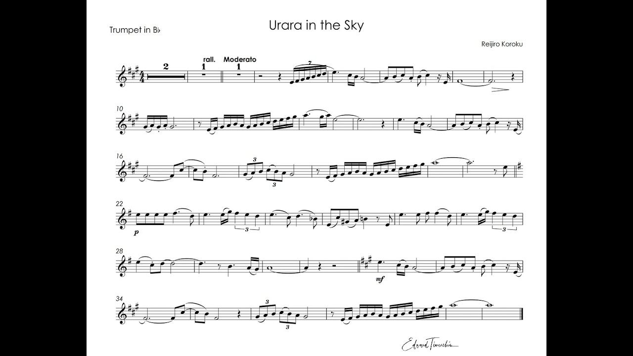 Koroku, Reijiro - Urara in the Sky - Sergei Nakaryakov  trumpet Bb
