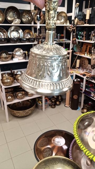 Тибетский колокольчик и варджа - 8 см / Dorje bell with vajra / shamanic.moscow