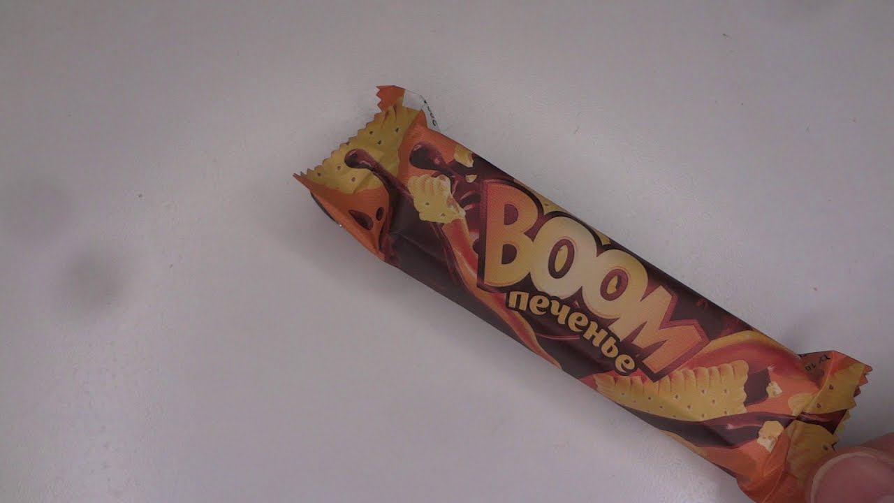 Взял на пробу Батончик с Печеньем Конфета с Корпусом на Мягкой Карамельной Основе Глазированная