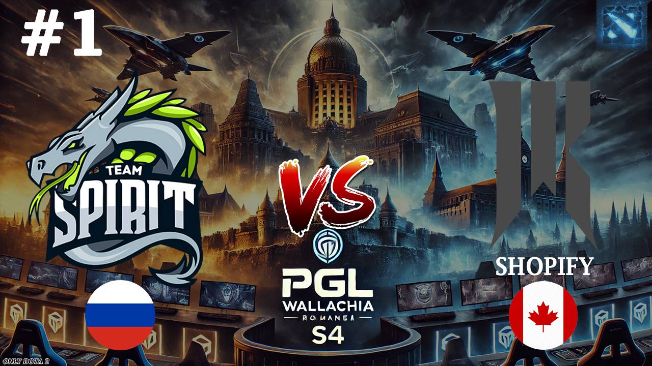 СПИРИТ ПРОТИВ ШОПИФАЙ | Spirit vs Shopify Rebellion #1 (BO3) PGL Wallachia S4
