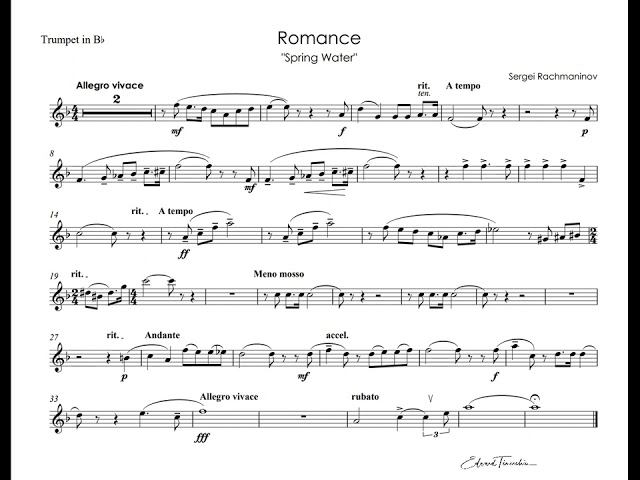 Rachmaninov, Sergei - Spring Waters - Timofei Dokshizer  trumpet