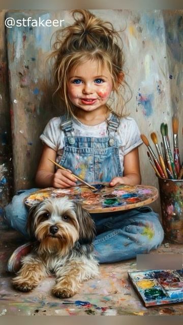 Когда дочь будущий художник... @ffeecostudio