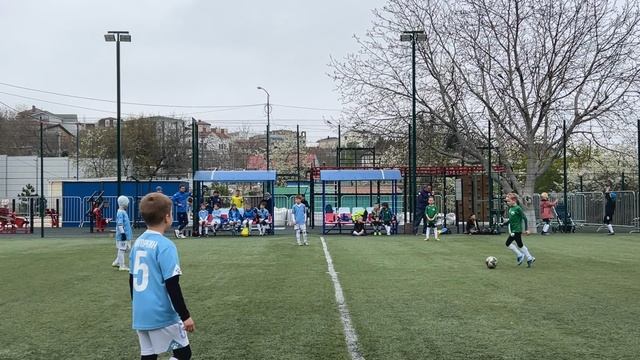 19-04-2025 года. ДЮФЛ РК 2024-2025. ДЮФК 2017-1 - СШ#3 2016-1. 1 тайм