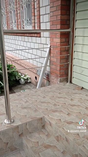 Входная группа из нержавеющей стали I Перила I Ограждение I Нержавейка I Гомель