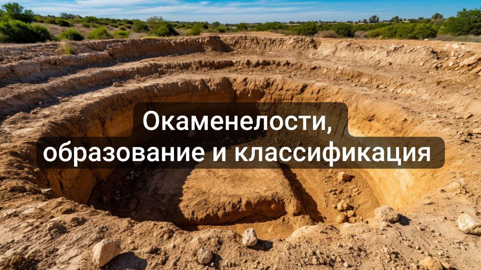 Окаменелости, 
образование и классификация