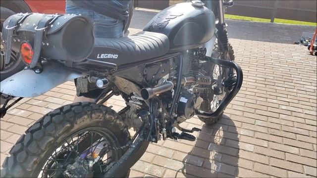 motoland legend: замена штатного глушителя, тест звука