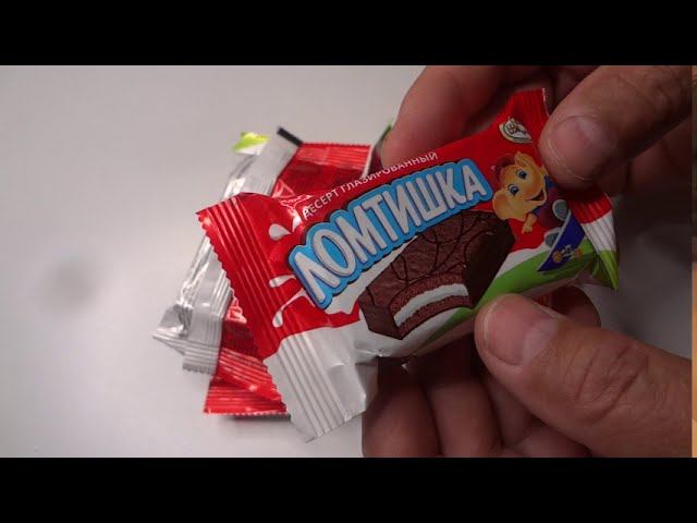 Взял на пробу Конфеты Десерт Глазированный Ломтишка. Обзор покупки.