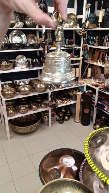 Тибетский колокольчик и варджа - 7 см / Dorje bell with vajra / shamanic.moscow