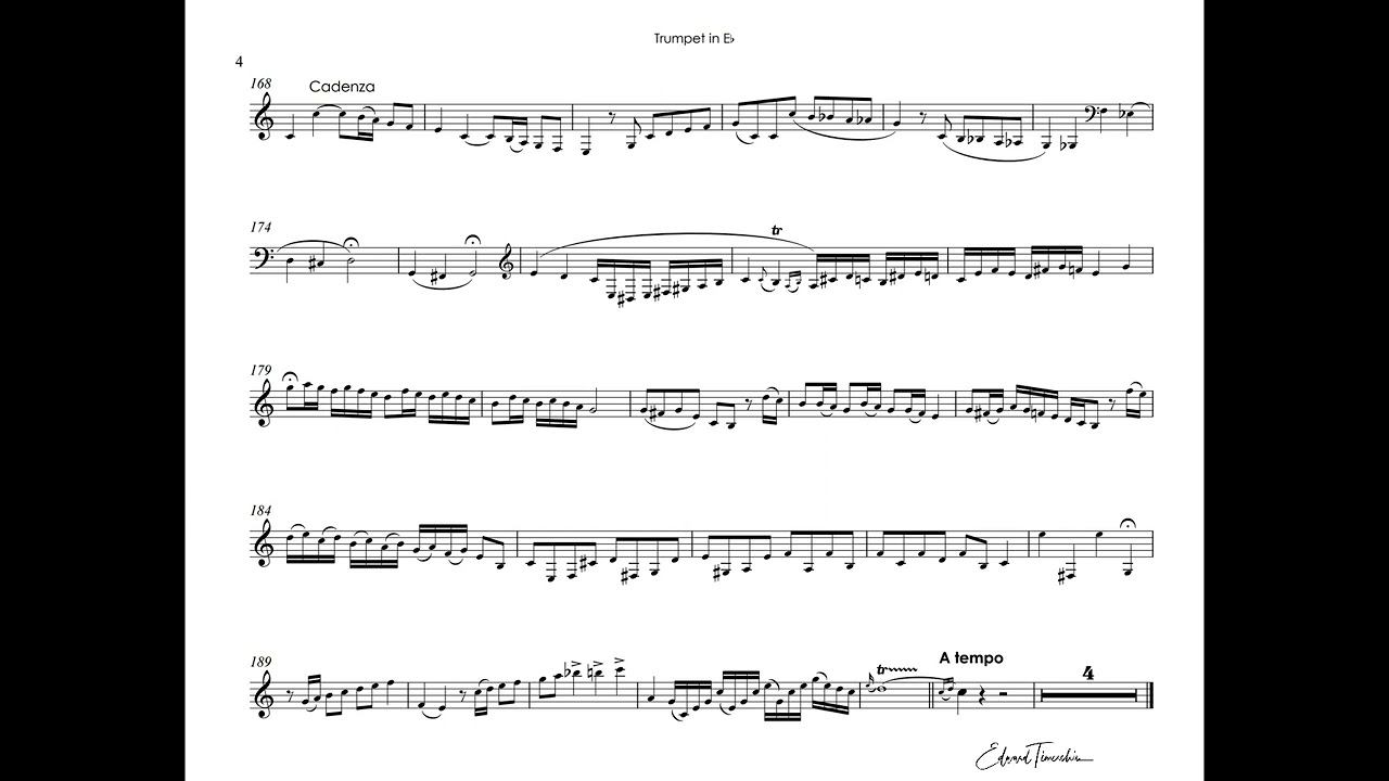 Haydn, Joseph - Trumpet Concerto - Pacho Flores - 4-valves trumpet Eb