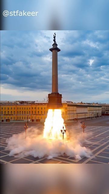 Александрийский столп запускают в космос @stfakeer #СанктПетербург