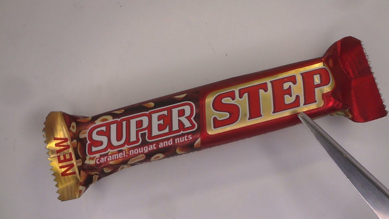 Взял на пробу Батончик Конфета Глазированная Super Step Нуга Арахис Карамель Обзор Покупки