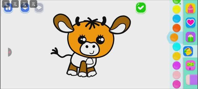 Живая раскраска для детей. Учим цвета.