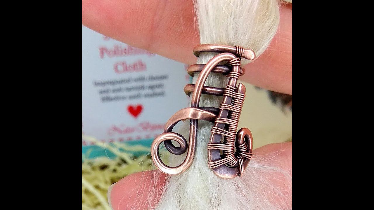 Initial jewelry for dreads