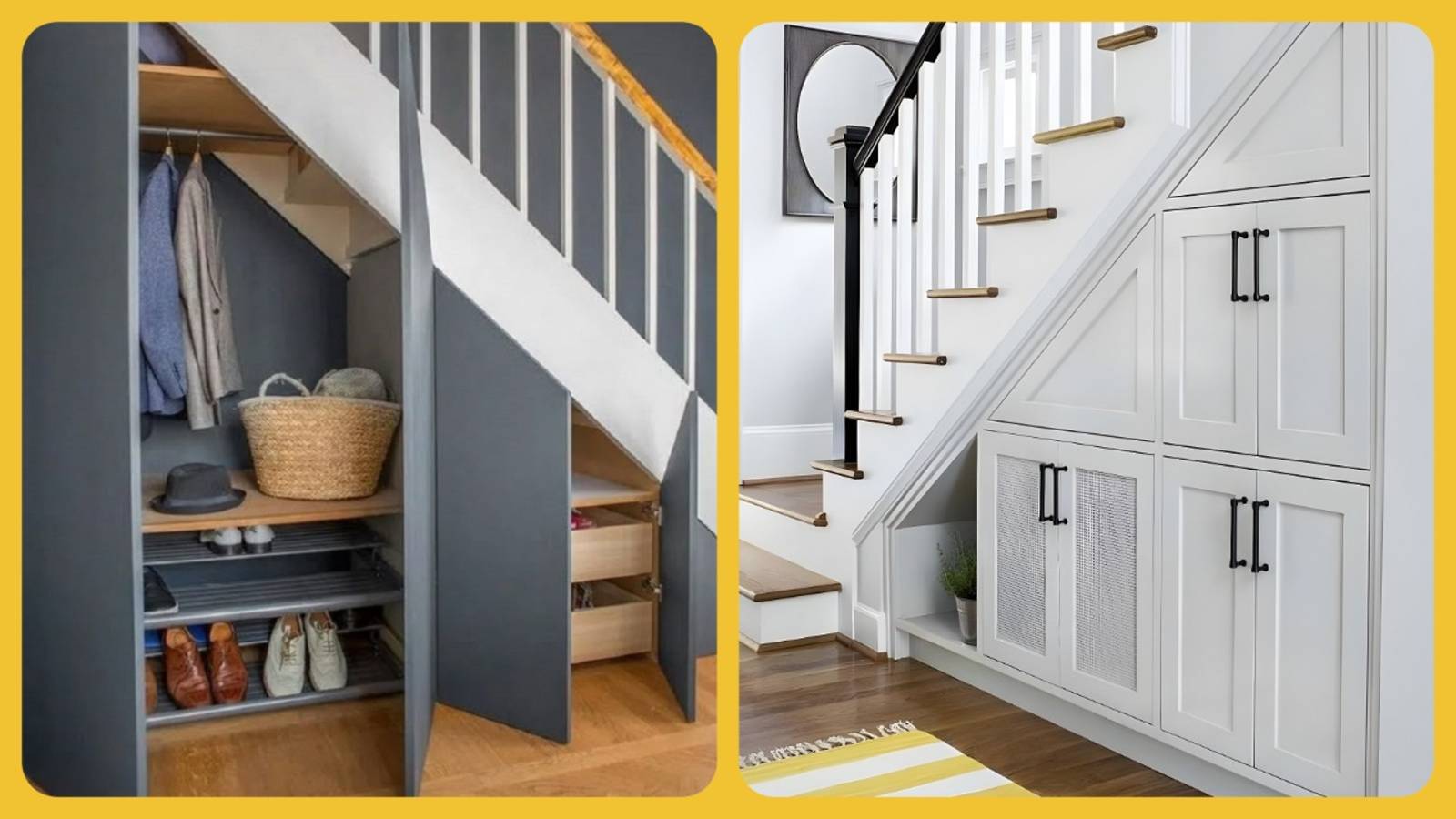 Пространство под лестницей / Шкаф под лестницей 🗄️👗🗃️