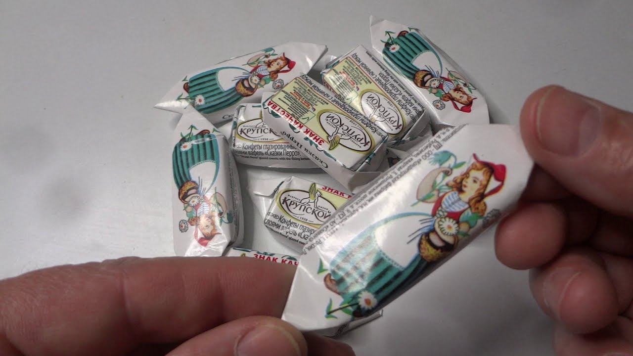 Взял на пробу Конфеты Сказки Перро Глазированные с Начинкой Между Слоями Вафель. Обзор покупки