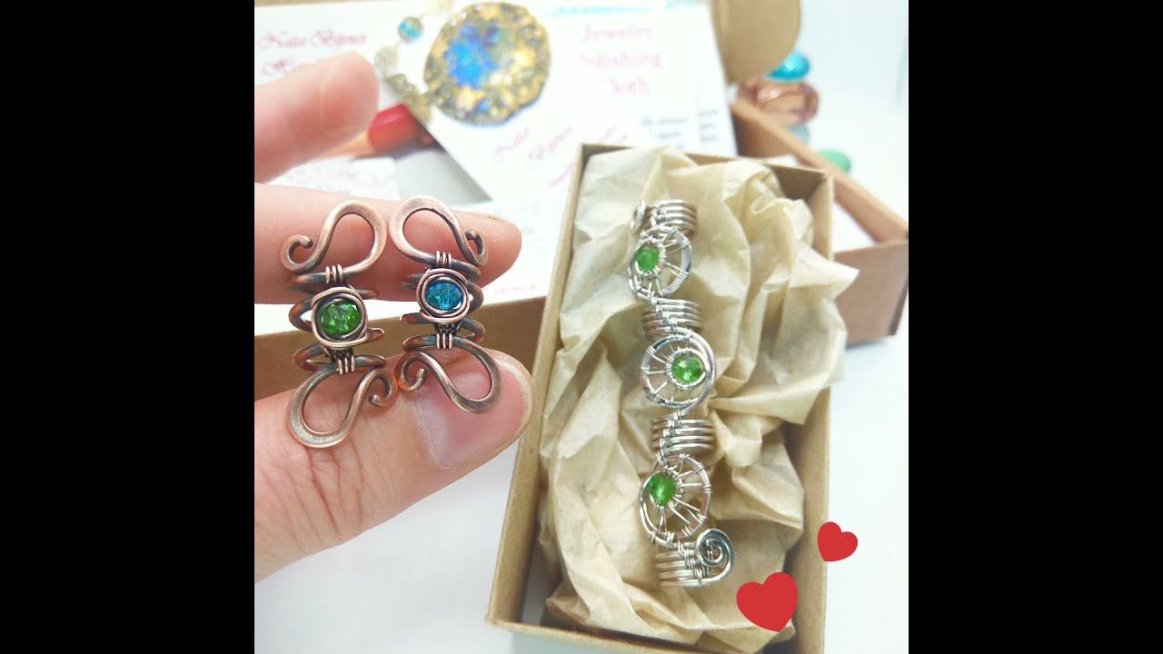 Copper Jewelry for hair dreads and braids