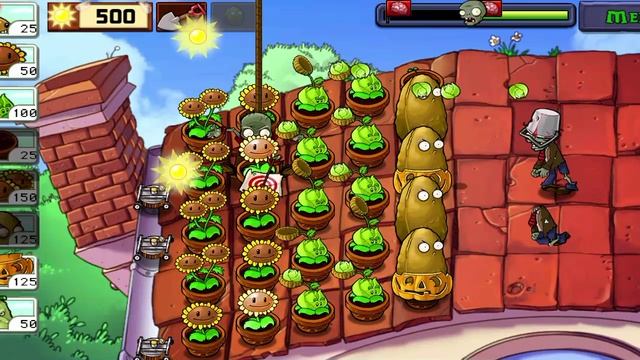 Растения против зомби новая локация "крыша" [12]