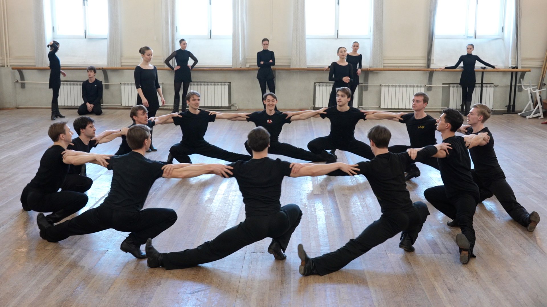 На репетиции "Ночь на Лысой горе". Балет Игоря Моисеева.