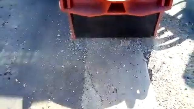 Демаркировка удаление разметки дорожной фрезой Exten AF400GL . Фреза для удаления разметки.