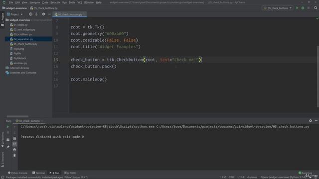 04 - Tkinter Widget Reference