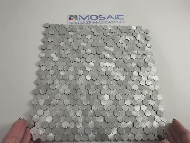 Мозаика GRAVITY ALUMINIUM 3D HEXAGON METAL (BIG)