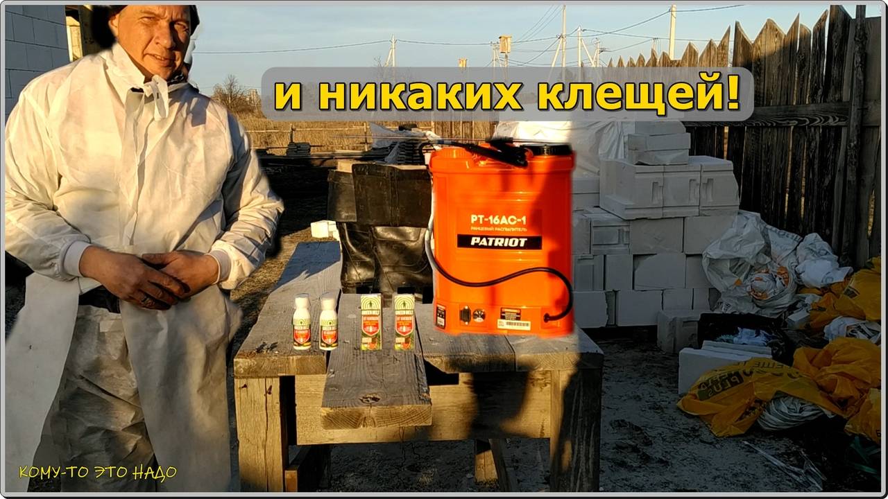 Акарицидная (противоклещевая) обработка участка.