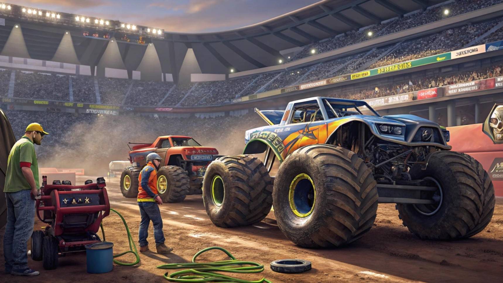 🚗НА РУССКОМ | Что Ломается Чаще: Машины или Нервы? Закулисье Гонок Monster Jam!