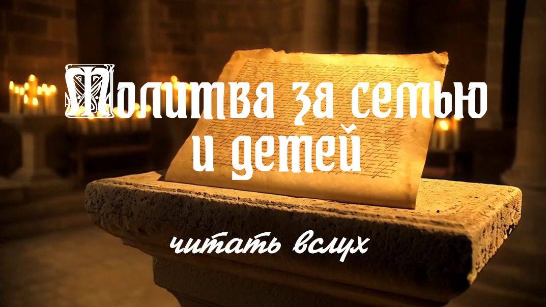 МОЛИТВА ЗА СЕМЬЮ И ДЕТЕЙ. Библия.